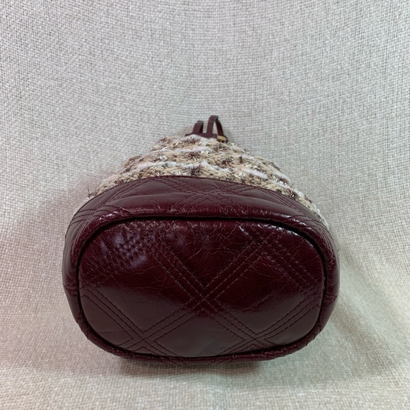 Tory Burch | Bags | Tory Burch Multi Colored Tweed Fleming Mini Bucket ...